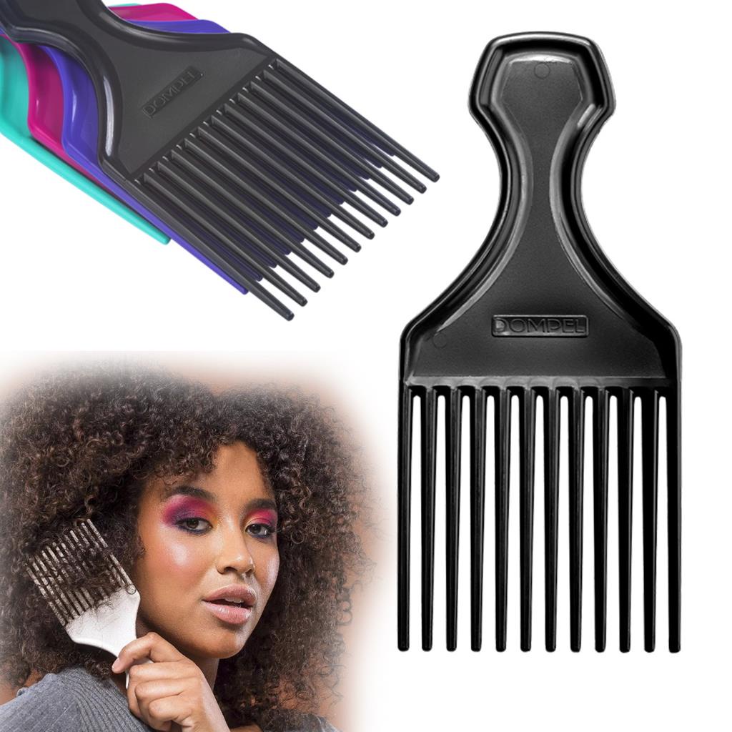 PENTE GARFO CABELO AFRO CACHEADO CRESPO BLACK POWER DOMPEL | Shopee Brasil
