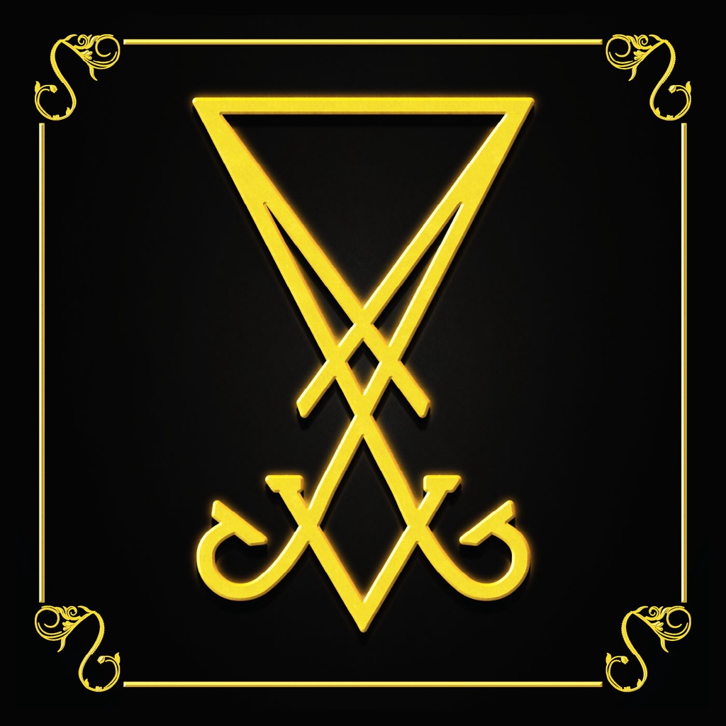 Toalha LUCIFER 70 x 70 cm Goetia para Altar e Tarot Luciferiana Satan ...