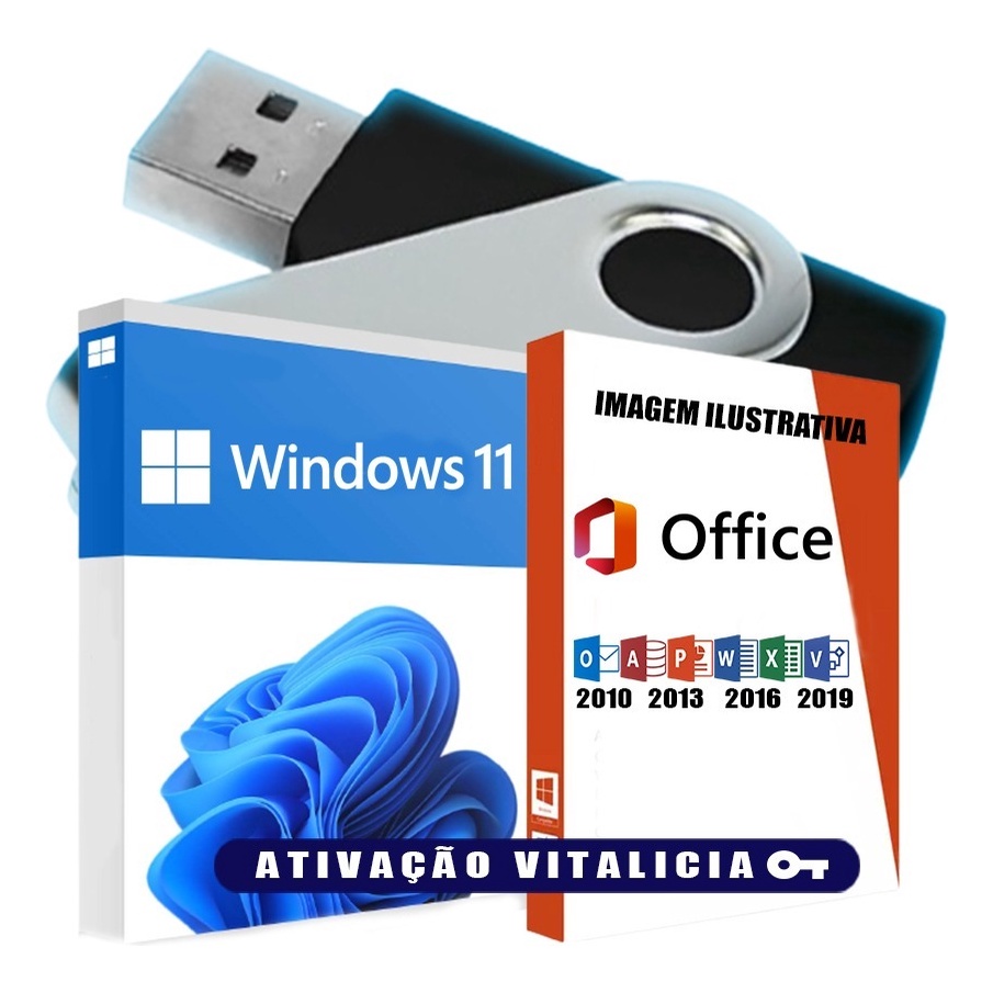 Pen Drive Windows 11 +pacote De Progra' Pc/notebook | Shopee Brasil