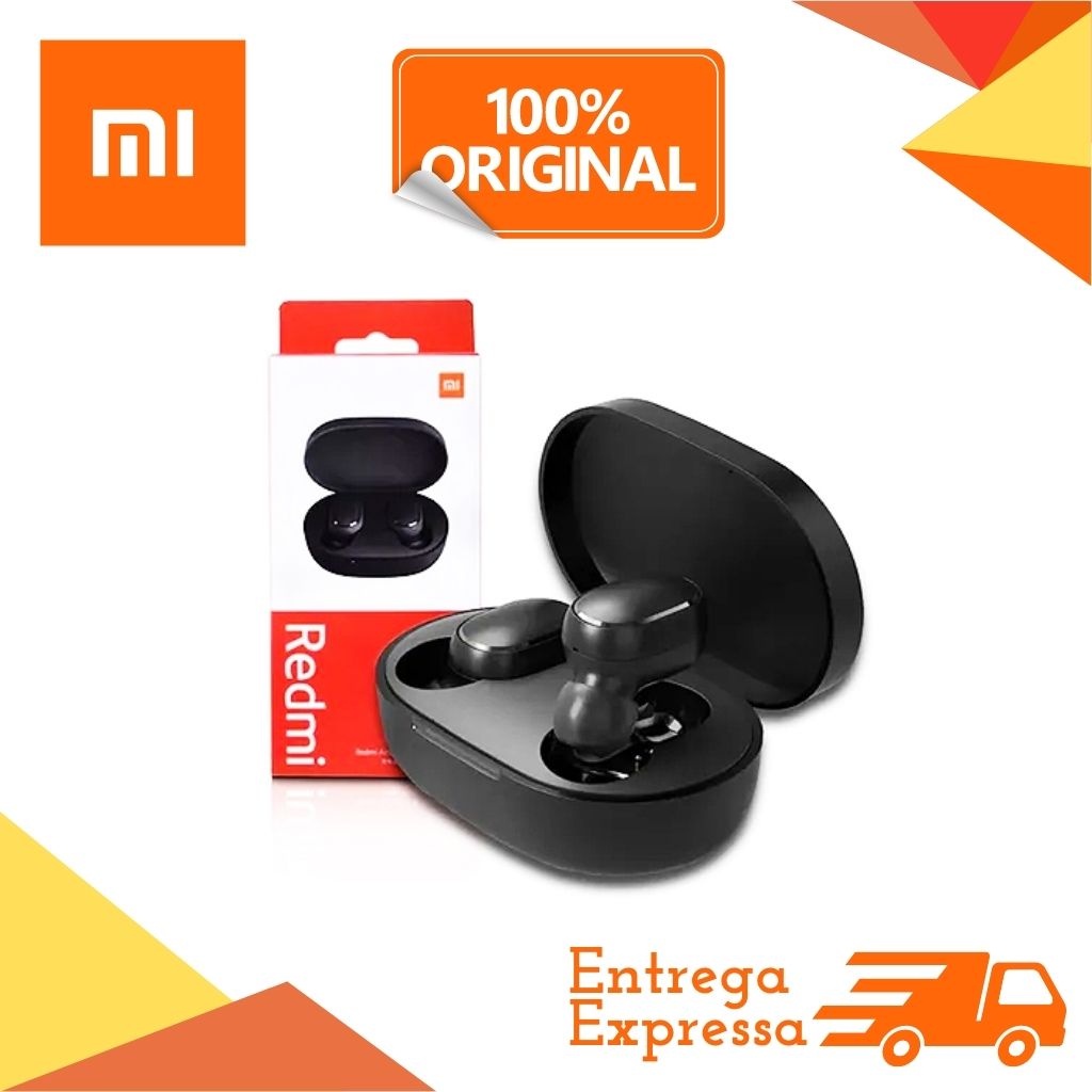 Fone de Ouvido Bluetooth sem fio Xiaomi Redmi Airdots 2 Original | Shopee Brasil