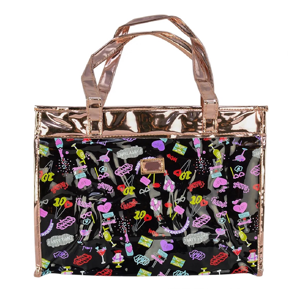 Bolsa Feminina Sacola Praia Transparente Candy Ruby's | Shopee Brasil