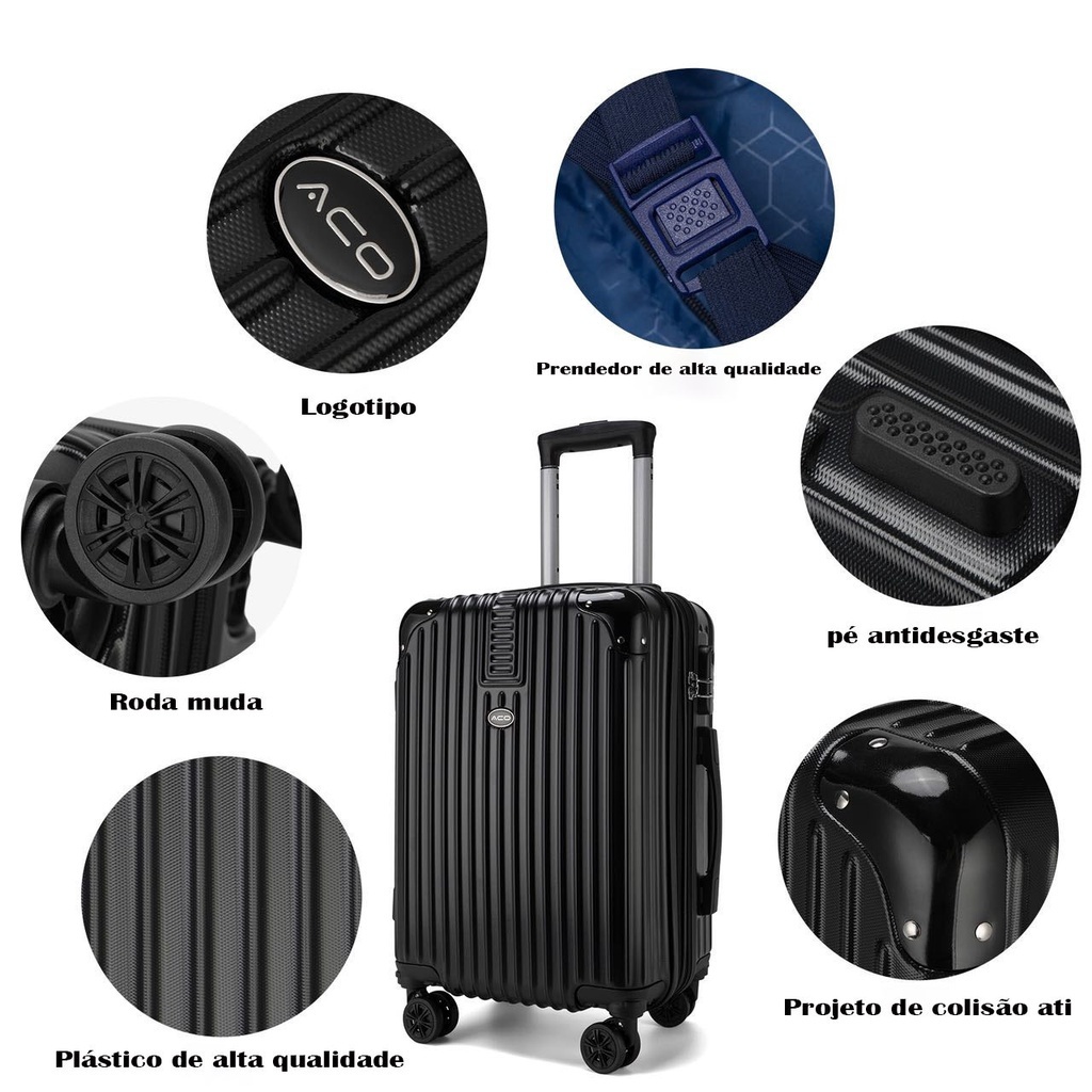 Mala Grande de viagem com capacidade para levar 25 kgs e com expansor ...