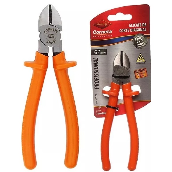 Alicate Corte Diagonal 6 polegada Isolado 1000V Profissional | Shopee Brasil