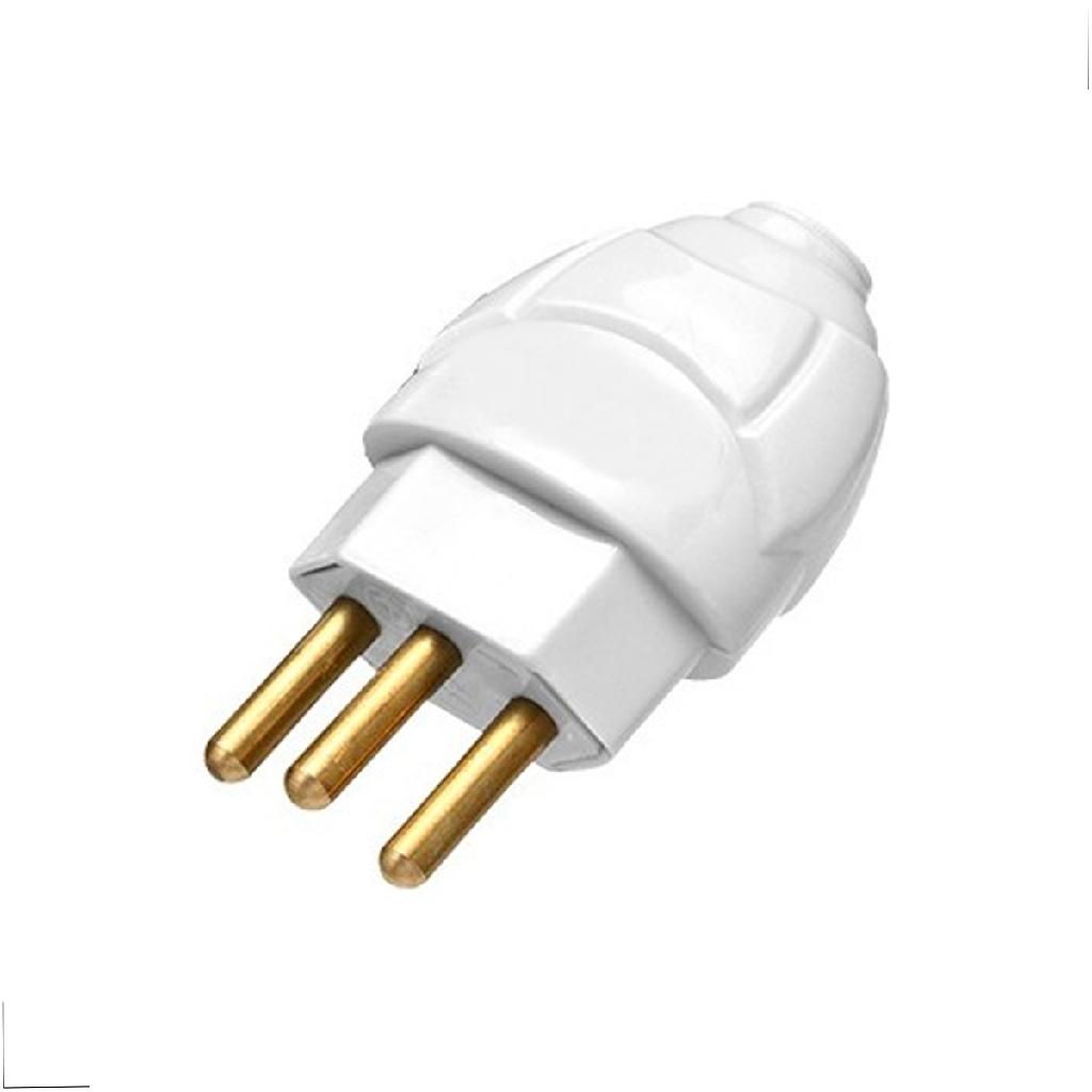 Plugue Macho 20A - 2P+T Bivolt - Tensão Até 250v - Branco | Shopee Brasil