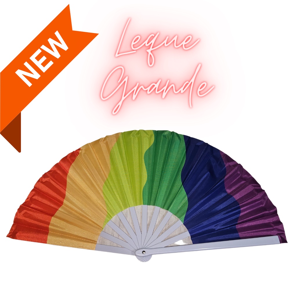Leque Grande do Arco-iris estilizado | Shopee Brasil