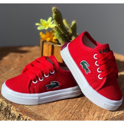 Sapatênis Lacoste infantil Menino e Menina varias cores | Shopee Brasil