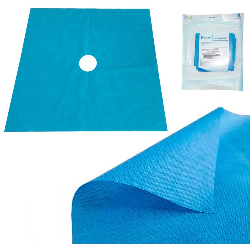 Campo Operatório 60x60 C/ Fenestra SMS Estéril Cirúrgico - 1 Unidade ...