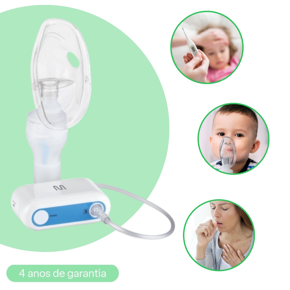 Inalador Nebulizador Compacto Infantil E Adulto Anvisa | Shopee Brasil