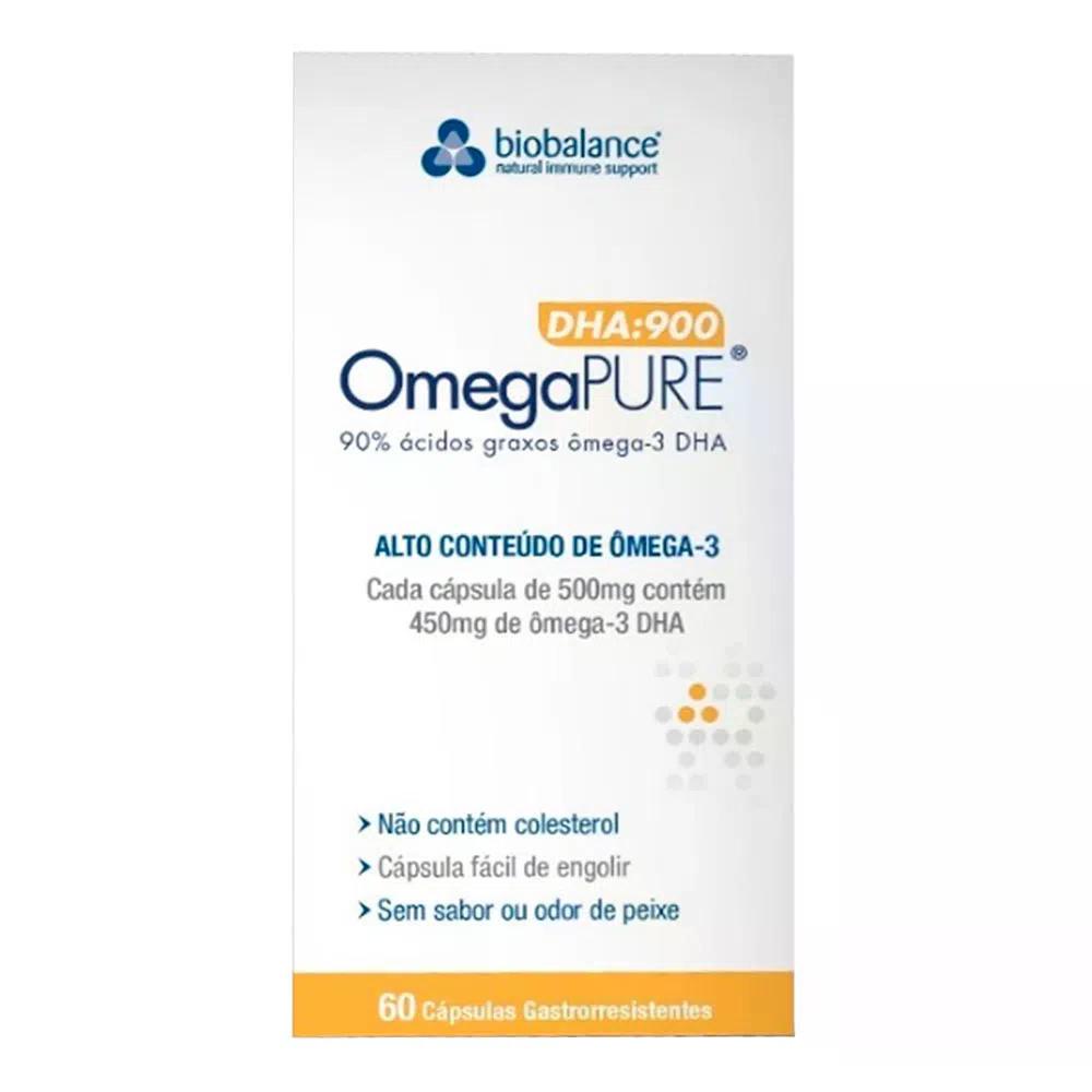ÔmegaPure - Ômega 3 Dha:900 - 60 Cápsulas - Biobalance | Shopee Brasil