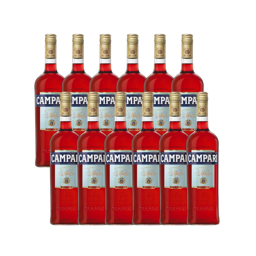 Combo com 12 Aperitivo Campari Bitter Garrafa 900ml | Shopee Brasil