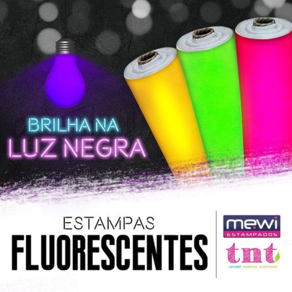 Tnt Estampado Neon Fluorescente Cores Lisas | Shopee Brasil