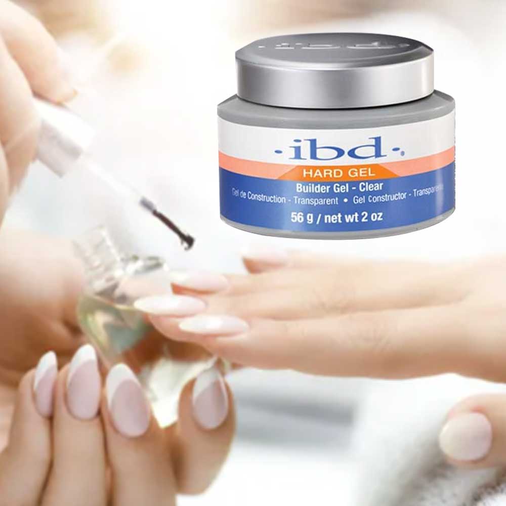 IBD Hard Nail Builder Gel Clear 56g UV LED Transparent False Acrylic ...