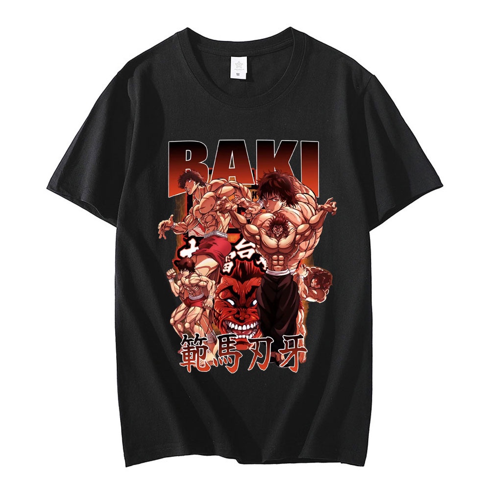 Anime Baki O Grappler T Yujiro Hanma Camisetas Roupas Masculinas Para ...