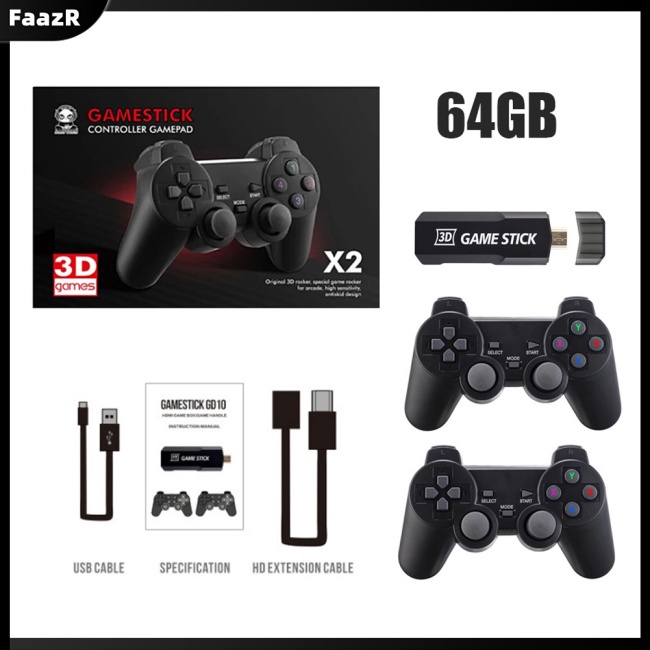 FAA X2 Plus Console De Jogo Retro Sem Fio Construído Em 40000 Jogos ...