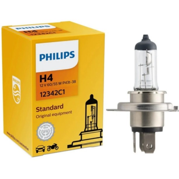Lampada Farol h4 12v 60/55wm standard 12342c1 Original Philips | Shopee Brasil