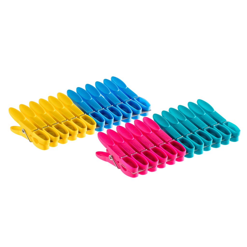 Pregador de Roupas Slim com 24 unidades | Shopee Brasil