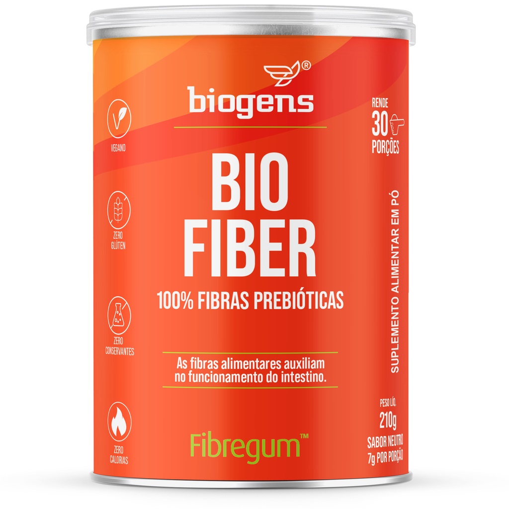 BIOGENS BIO FIBER FIBREGUM 210G | Shopee Brasil
