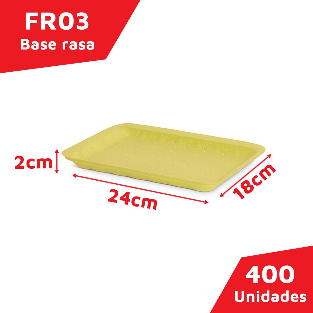 BANDEJA ISOPOR FR03 AMARELA ABS (18 X 24 X 2.0) (C/400) | Shopee Brasil
