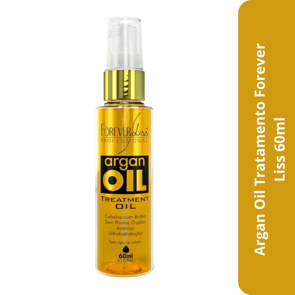 Argan Oil Tratamento Forever Liss 60ml | Shopee Brasil