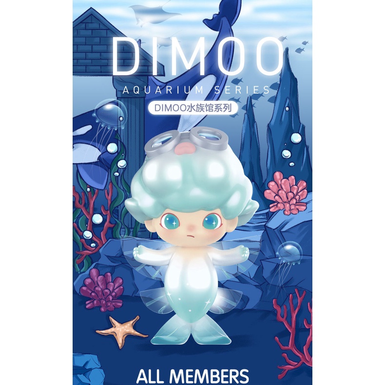 P POPMART POPMART POPMART DIMOO Aquarium Series Starfish Polar Bear ...