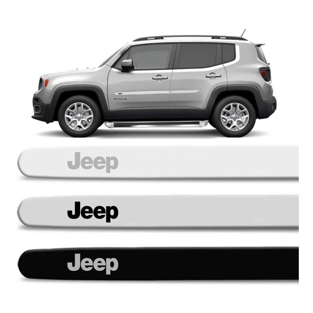 Jogo Friso Lateral Jeep Renegade 2022 2023 Longitude Sport | Shopee Brasil