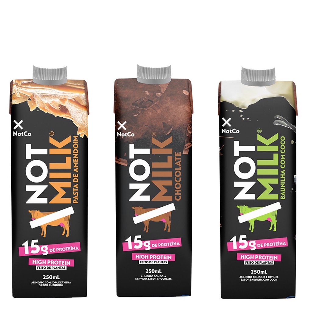 Shake Proteico Vegano High Protein NotMilk - NotCo 250ml | Shopee Brasil