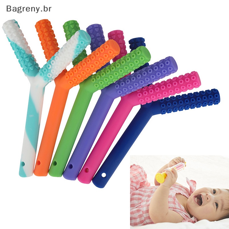 Tubo De Mastigação Bagreny Kids Em Y Teether Bebê Ferramentas Oral ...