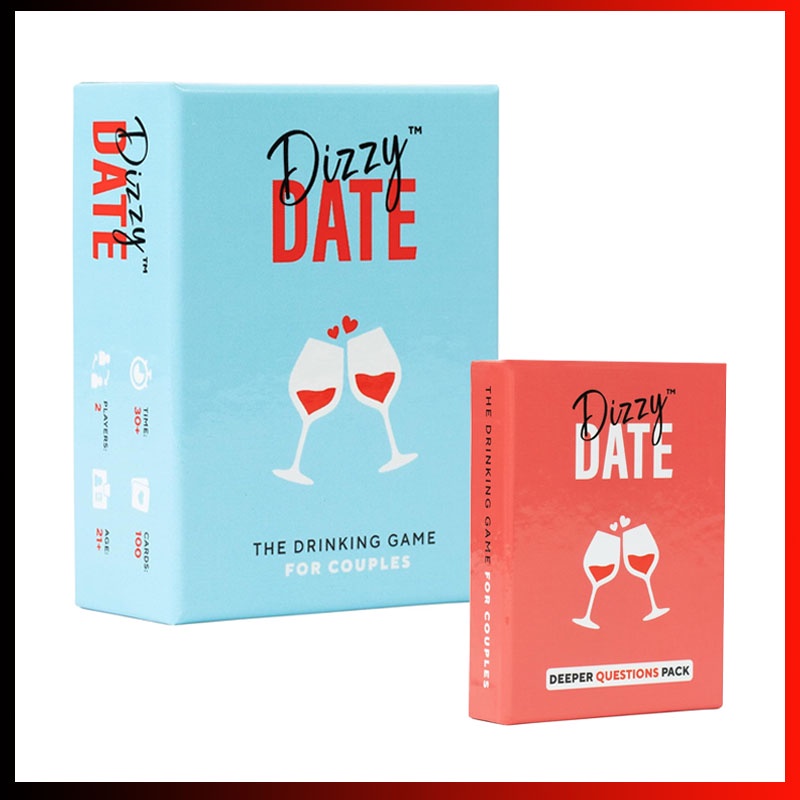 Jogo De Cartas Dizzy Date Couples Card Game Data Night (Com Pacote De ...