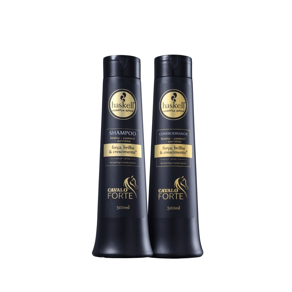 Kit Haskell Shampoo 500ml + Condicionador 500ml Cavalo Forte Crescimento Saudável Duo | Shopee ...