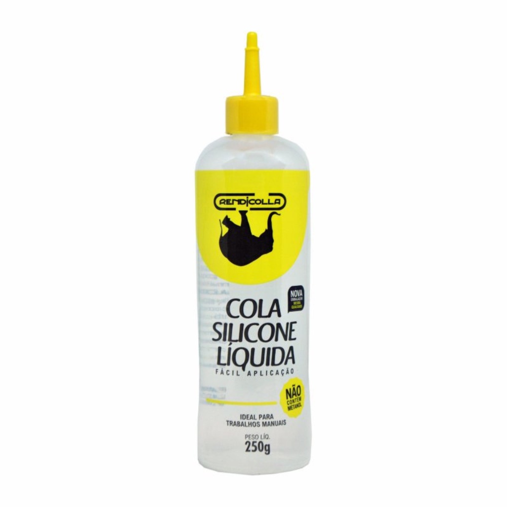 Super Cola Tudo De Silicone Líquida 250g Multiuso Artesão Rendicolla ...