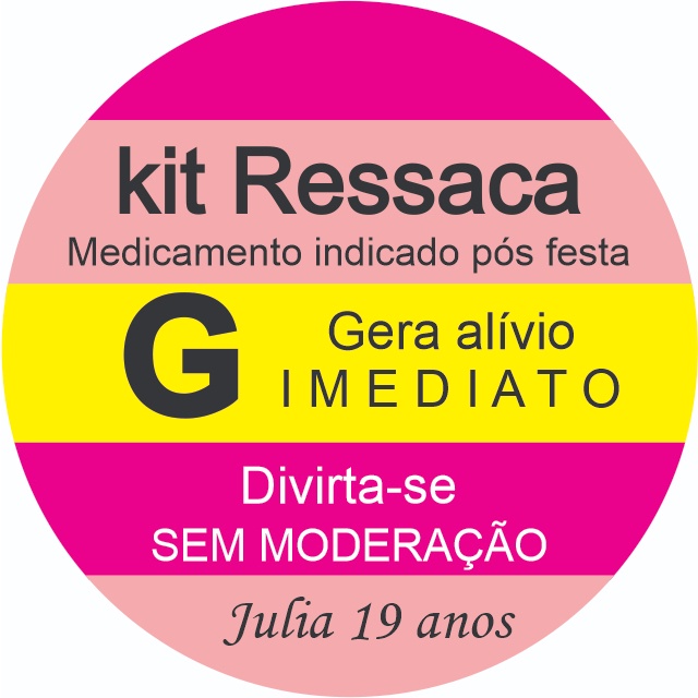kit 48 Adesivo Kit ressaca para festas aniversário despedida - 4x4 ...