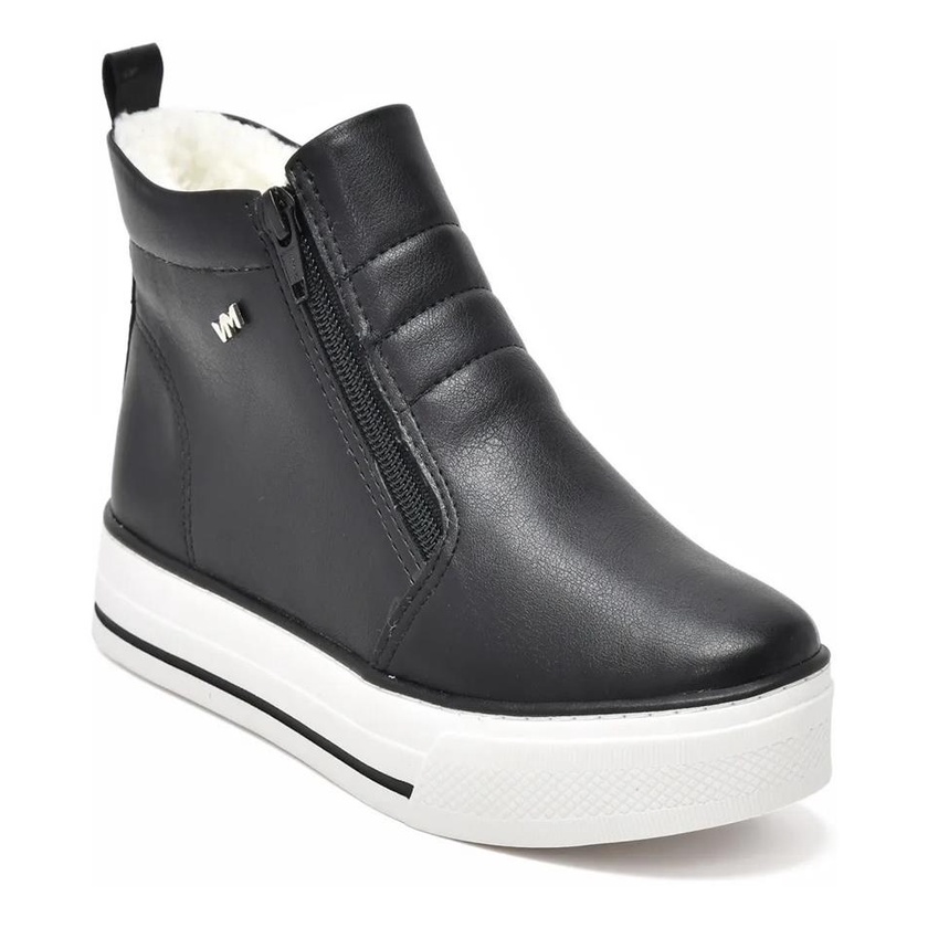 Tenis Abotinado Via Marte 23-4709 Com Pelo Botinha Forrada | Shopee Brasil