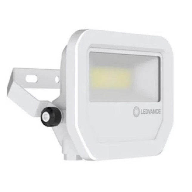 Refletor Branco Led 10W 3000K Biv Luz Amarela Ledvance | Shopee Brasil