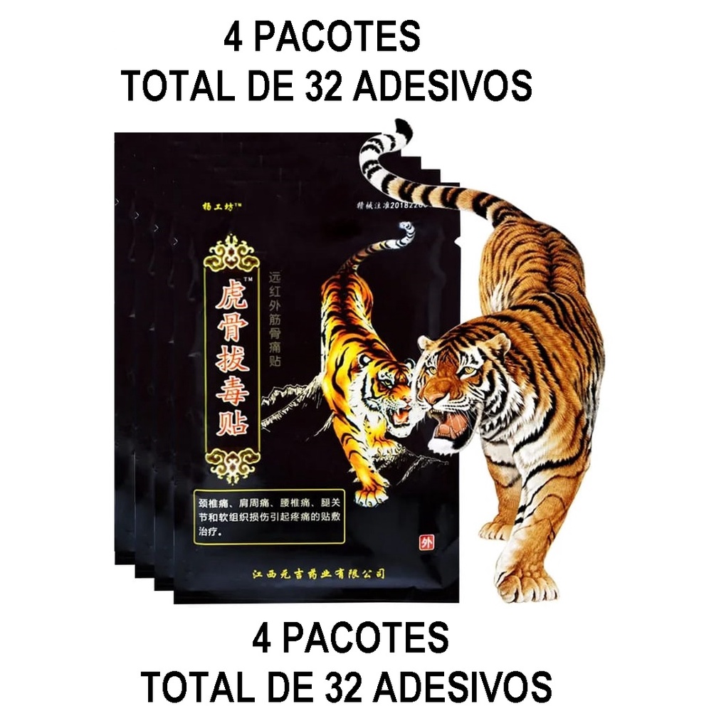 Black Tiger Salonpas Emplastro Adesivo Alivio Dores Musculares Kit com ...