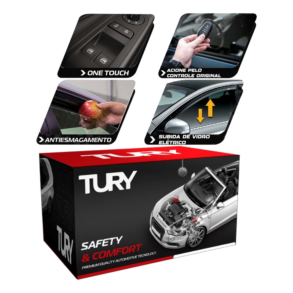 Modulo de Vidro Eletrico Subida Tury Pro 2.36 Cc | Shopee Brasil