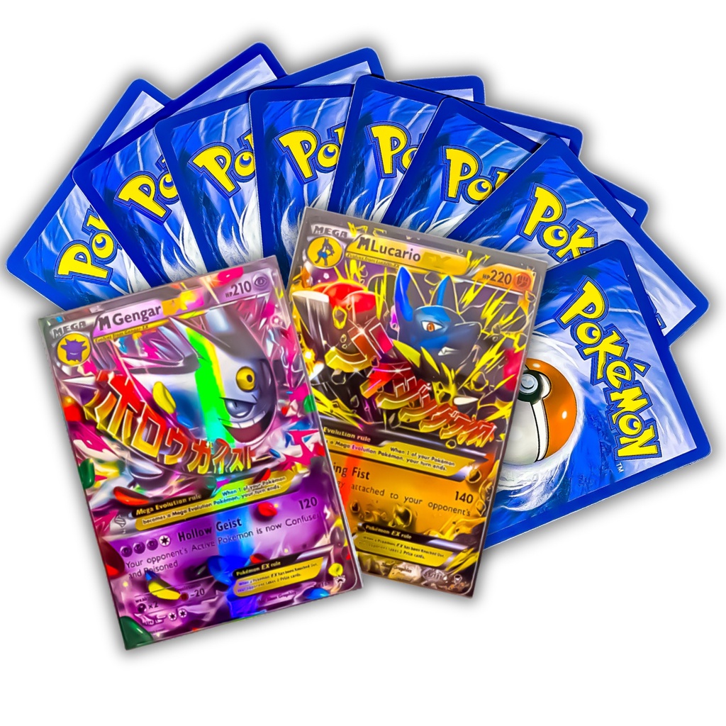 Kit de 15 Cartas Pokemon Mega Ex (Sem Repetição) | Cartinhas Pokémon ...