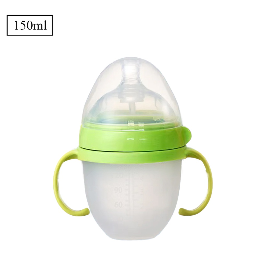 Cabo Biberão de água de Silicone com cabo, palha, biberão de água para ...