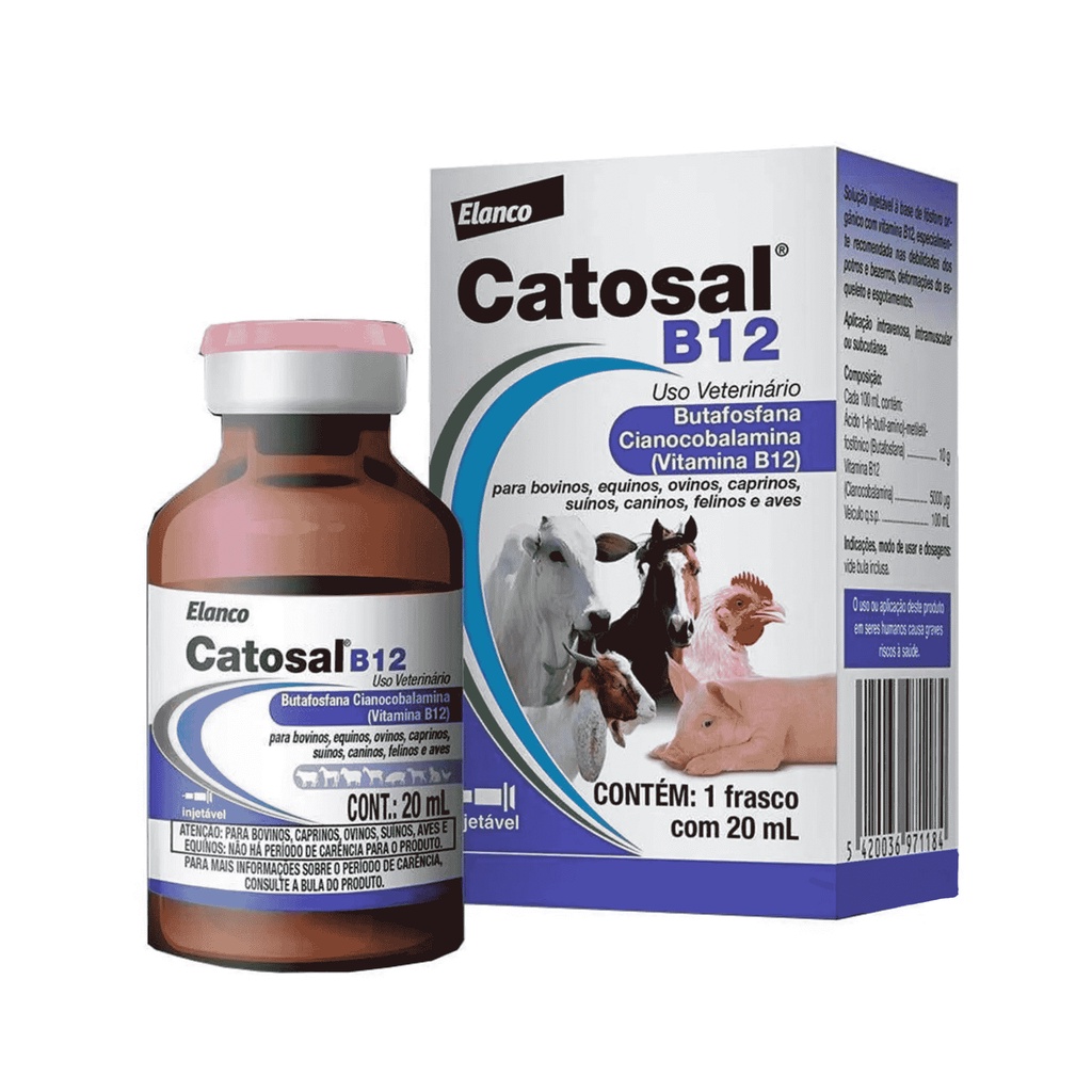 Catosal B12 20 mL Elanco | Shopee Brasil