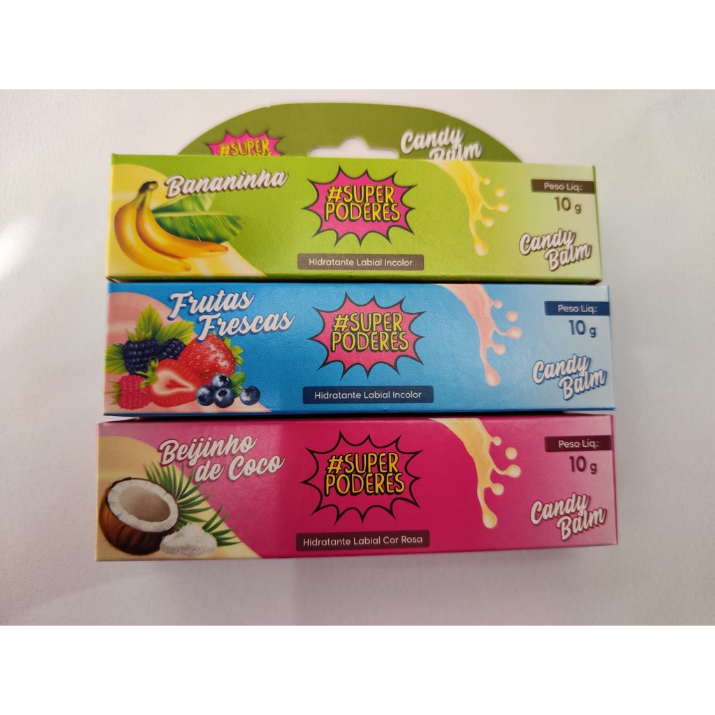 Hidratante Labial Candy Balm Super Poderes HLSP02 Carmed | Shopee Brasil