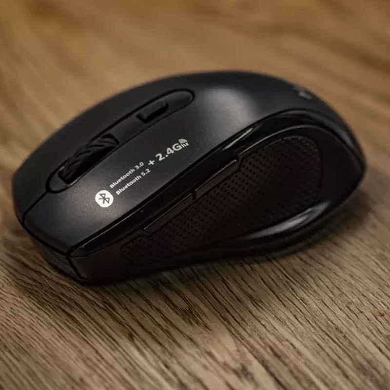 Mouse sem fio Preto (wireless) homologado Anatel Bluetooth 5.2 RF5001 2 ...