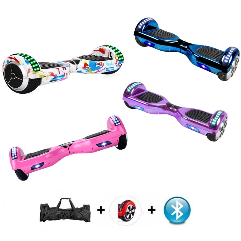 6 Polegadas Hoverboard Skate Electrico Led Scooter Infantil Com ...