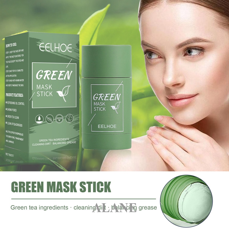 ALANE Green Mask Stick Original Limpeza Pele Remove Cravo E Espinhas ...