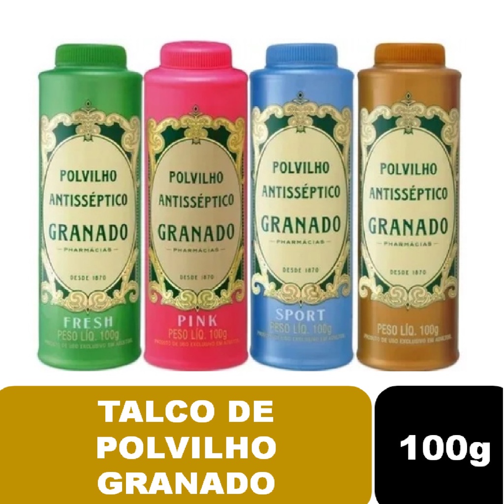 Talco Polvilho Antisséptico Granado 100g Para Pés | Shopee Brasil