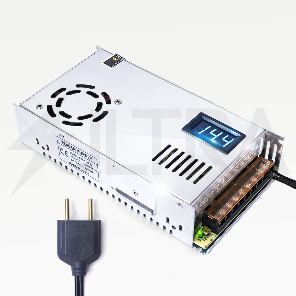 Fonte Automotiva Chaveada 12V 120A 90A Amperes Ultra Carregador de Bateria Som Automotivo ...