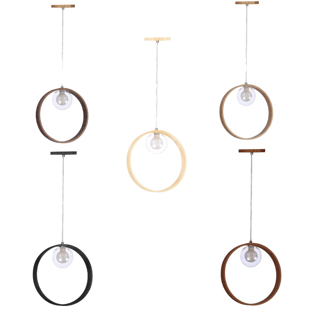 Pendente Madeira Redondo Face 25 cm | Shopee Brasil