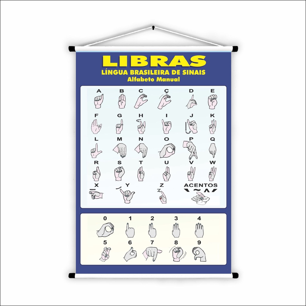 Banner de Lona Educativo Libras - 85x60cm | Shopee Brasil