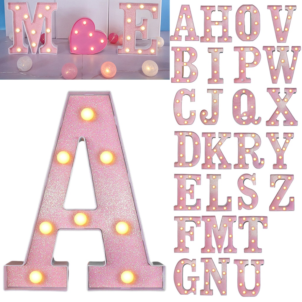LED Light Up Letters , Marquee Letter Lights 26 Alphabet , Letras ...
