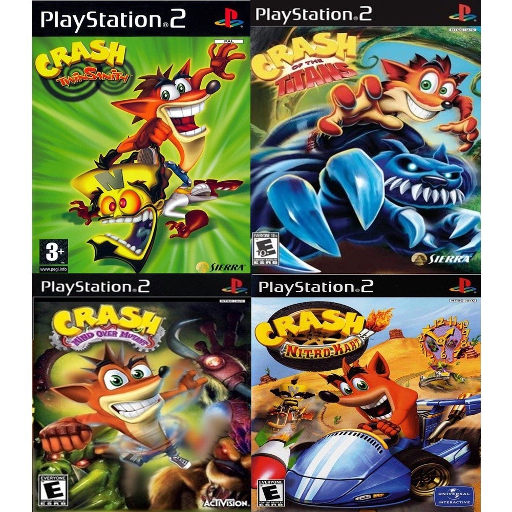 Kit Crash Collection com 4 Jogos (PS2) Ps2 x | Shopee Brasil