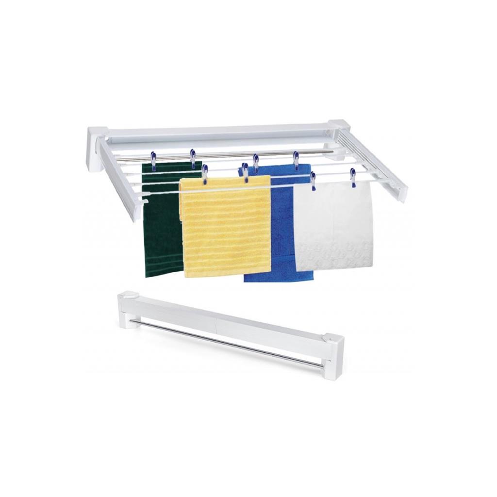 Varal de Parede magico Retratil Branco 70cm Globalmix GH109 | Shopee Brasil