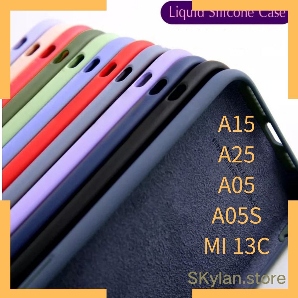 Capa case Aveludado Soft TPU Liquid Silicone Compativel para Samsung Galaxy A15 A25 A05 A05S e ...